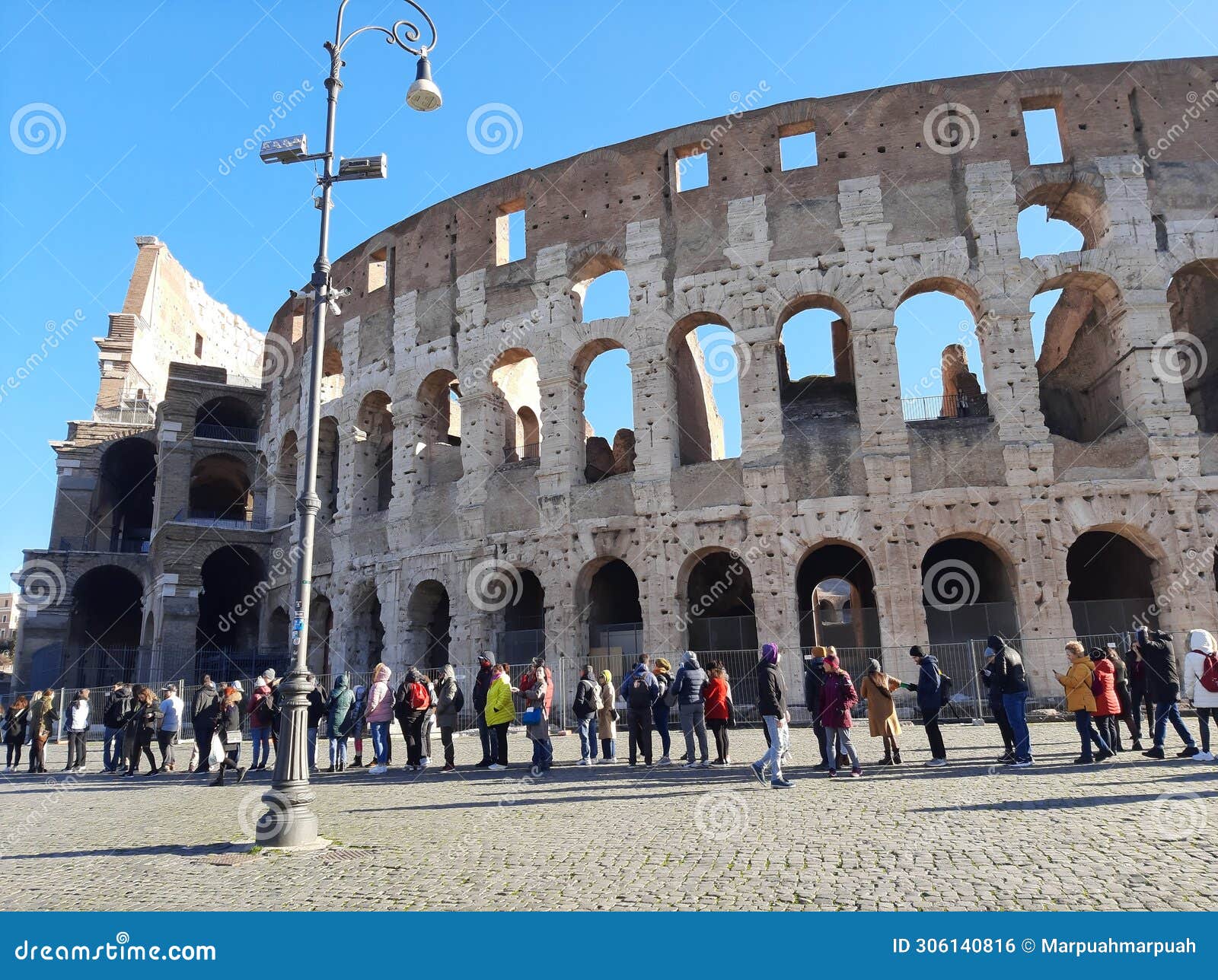 Long Queue To Enter at Coliseum of Rome Editorial Photo - Image of long ...