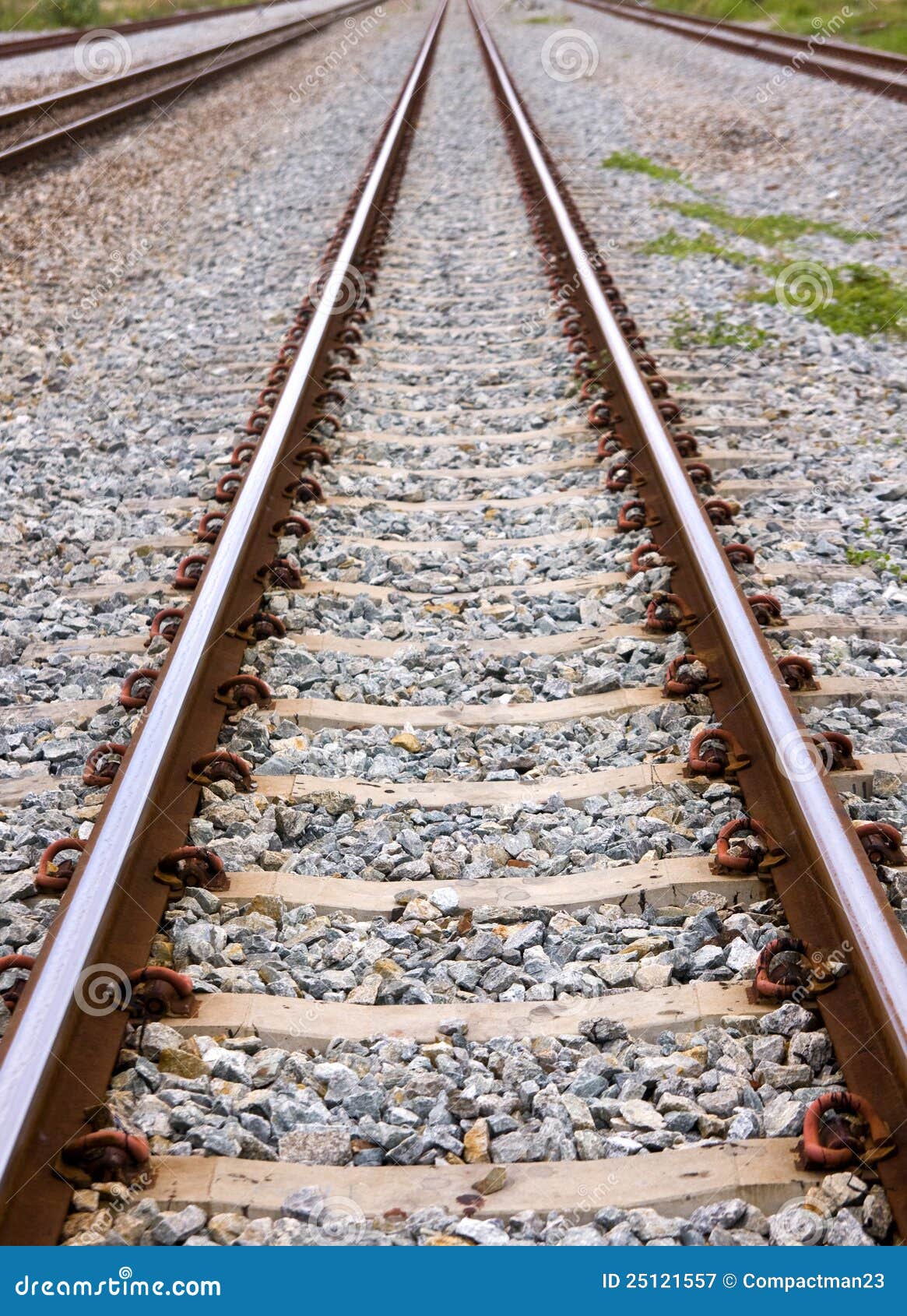 Long railway stock image. Image of railroad, rails, transportation ...