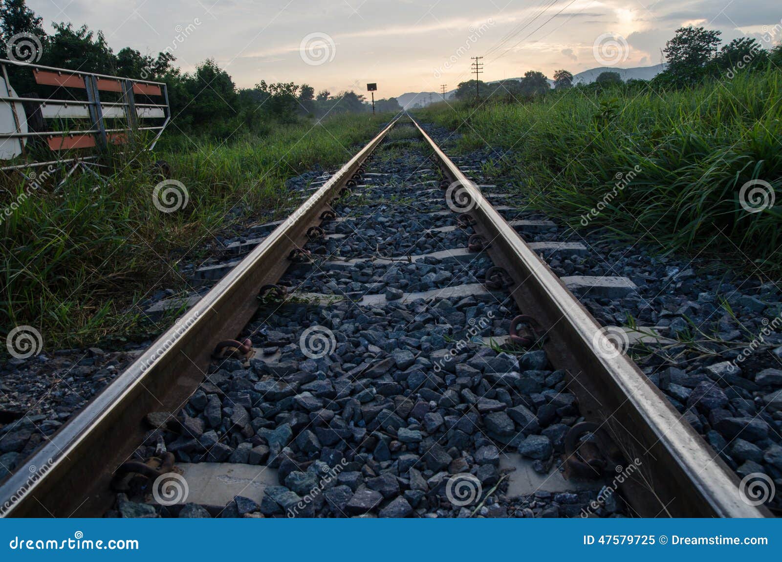 Long railway stock image. Image of rock, long, railway - 47579725