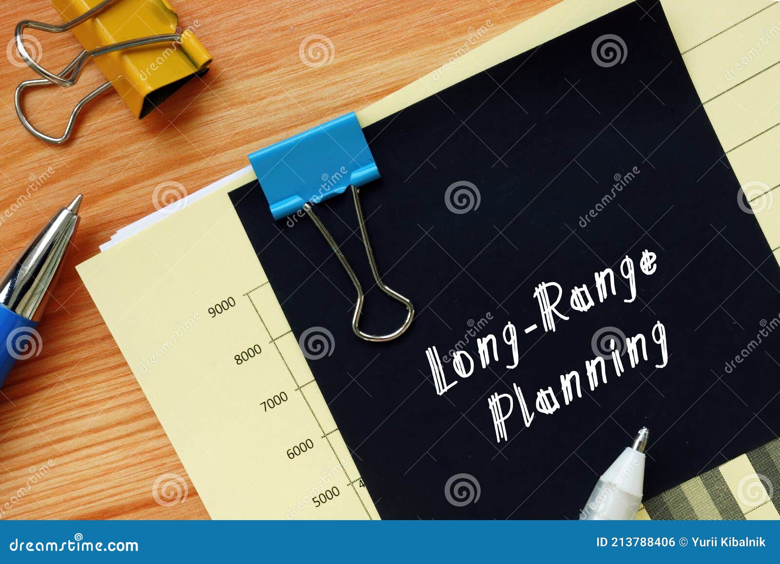 Long-Range Planning Sign on the Sheet Stock Photo - Image of profit ...