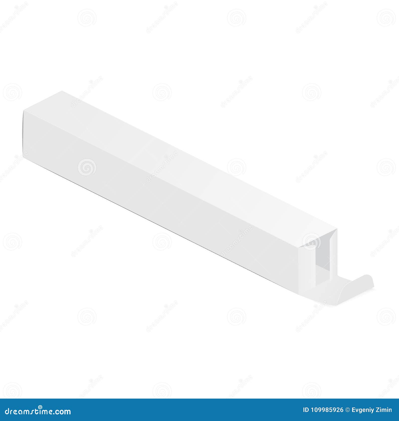 Long rectangular box stock vector. Illustration of cosmetic - 109985926