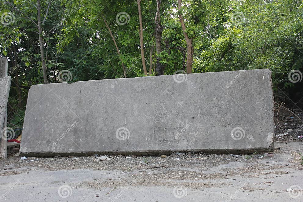 Long Rectangular Concrete Panel Stock Image - Image of concrete ...