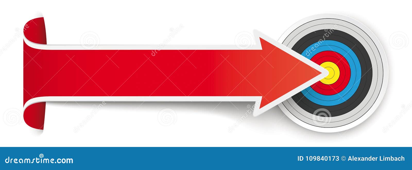 Long Red Convert Arrow Vector Illustration | CartoonDealer.com #109840356
