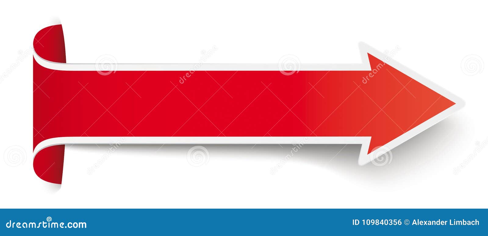 Long Red Convert Arrow stock vector. Illustration of long - 109840356