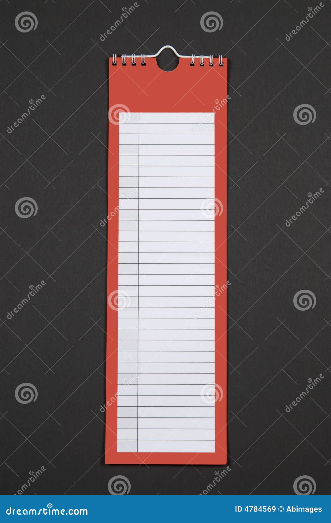 Long red calendar stock image. Image of month, week, spiral - 4784569