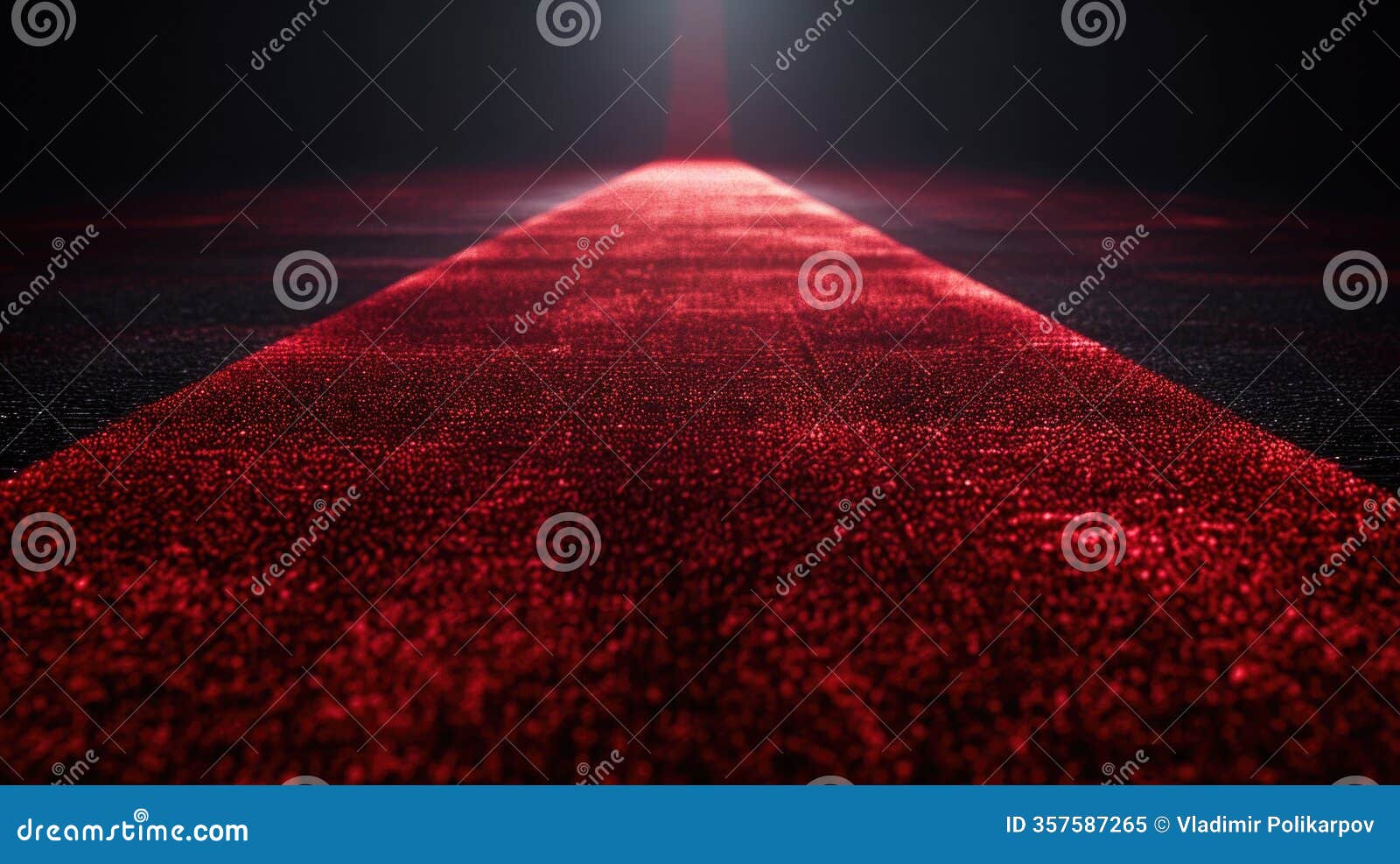 A Long, Red Carpet Stretches Out with a Warm Glow Emanating from the ...