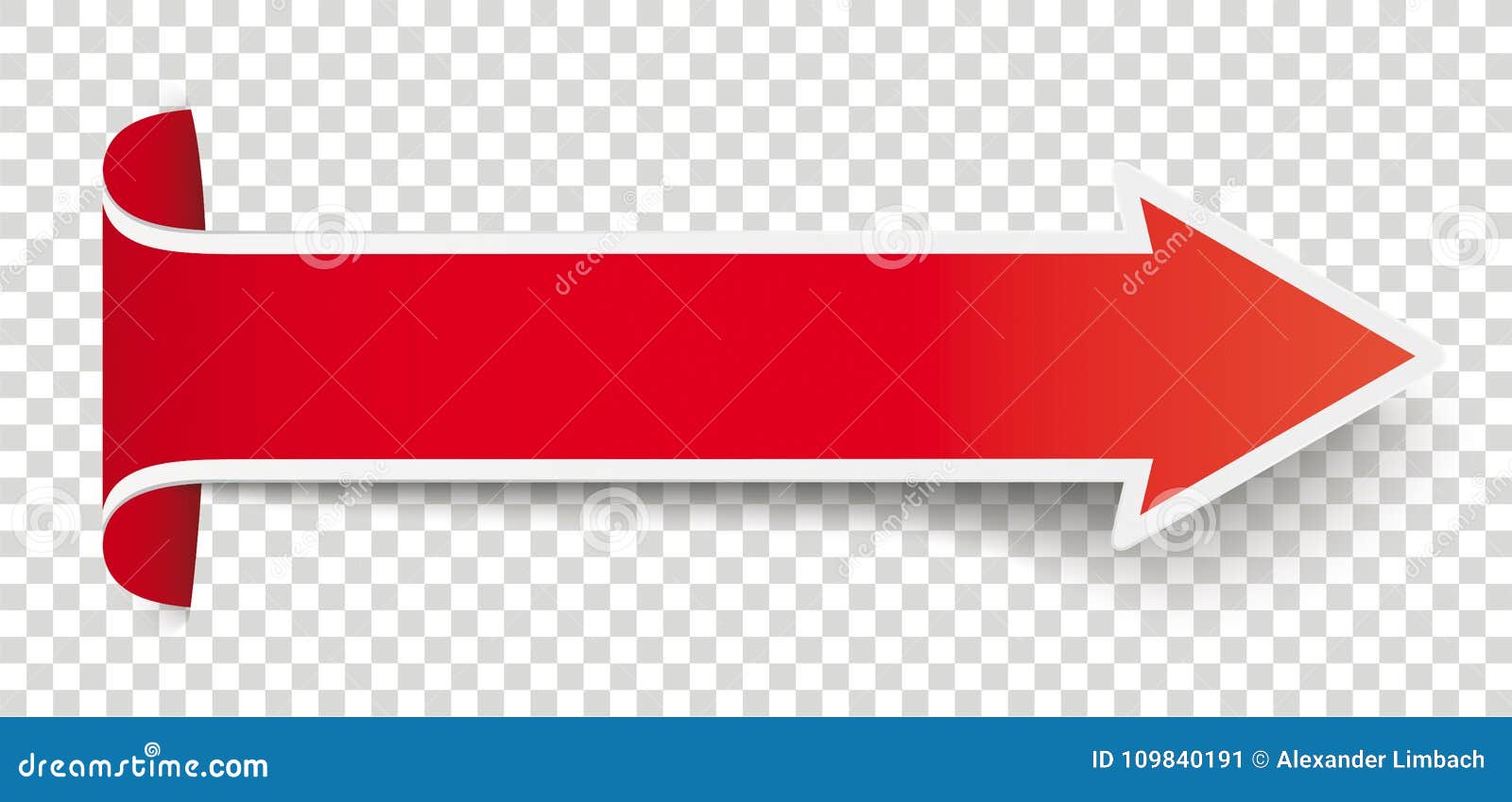 Long Red Convert Arrow Cartoon Vector | CartoonDealer.com #109840191