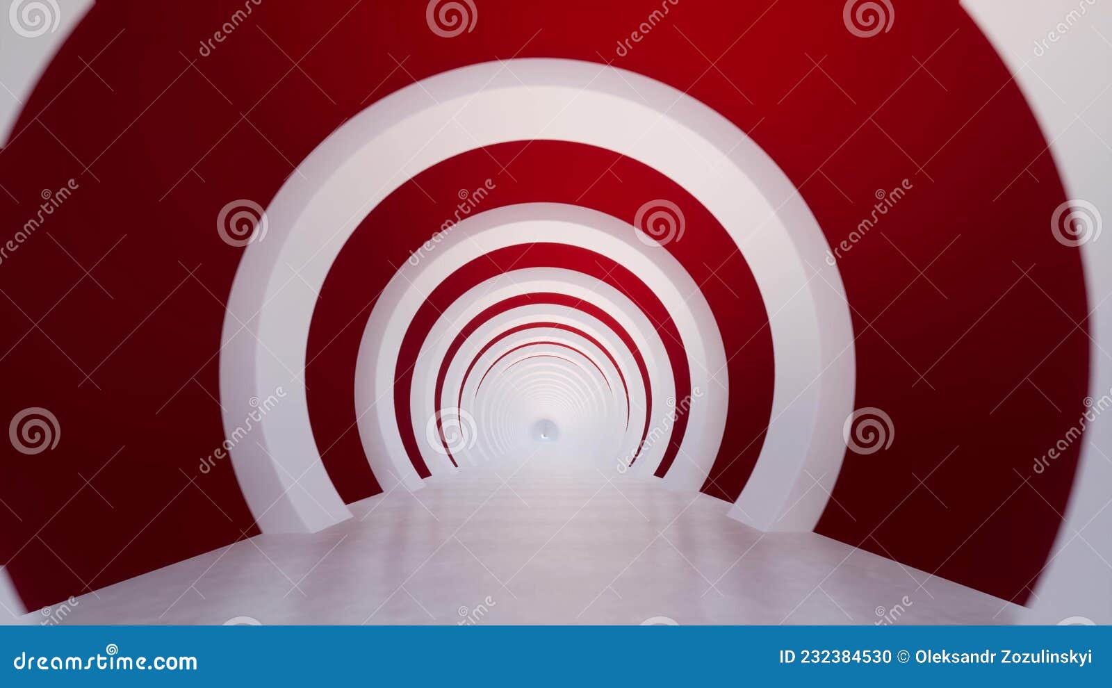 Corridor In Modern Light Interior With Dark Doors In Empty Office E ...