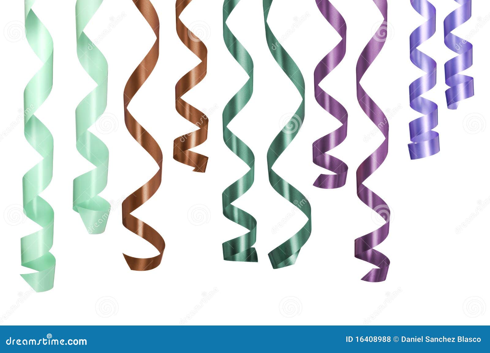 Long ribbons gift stock illustration. Illustration of color - 16408988