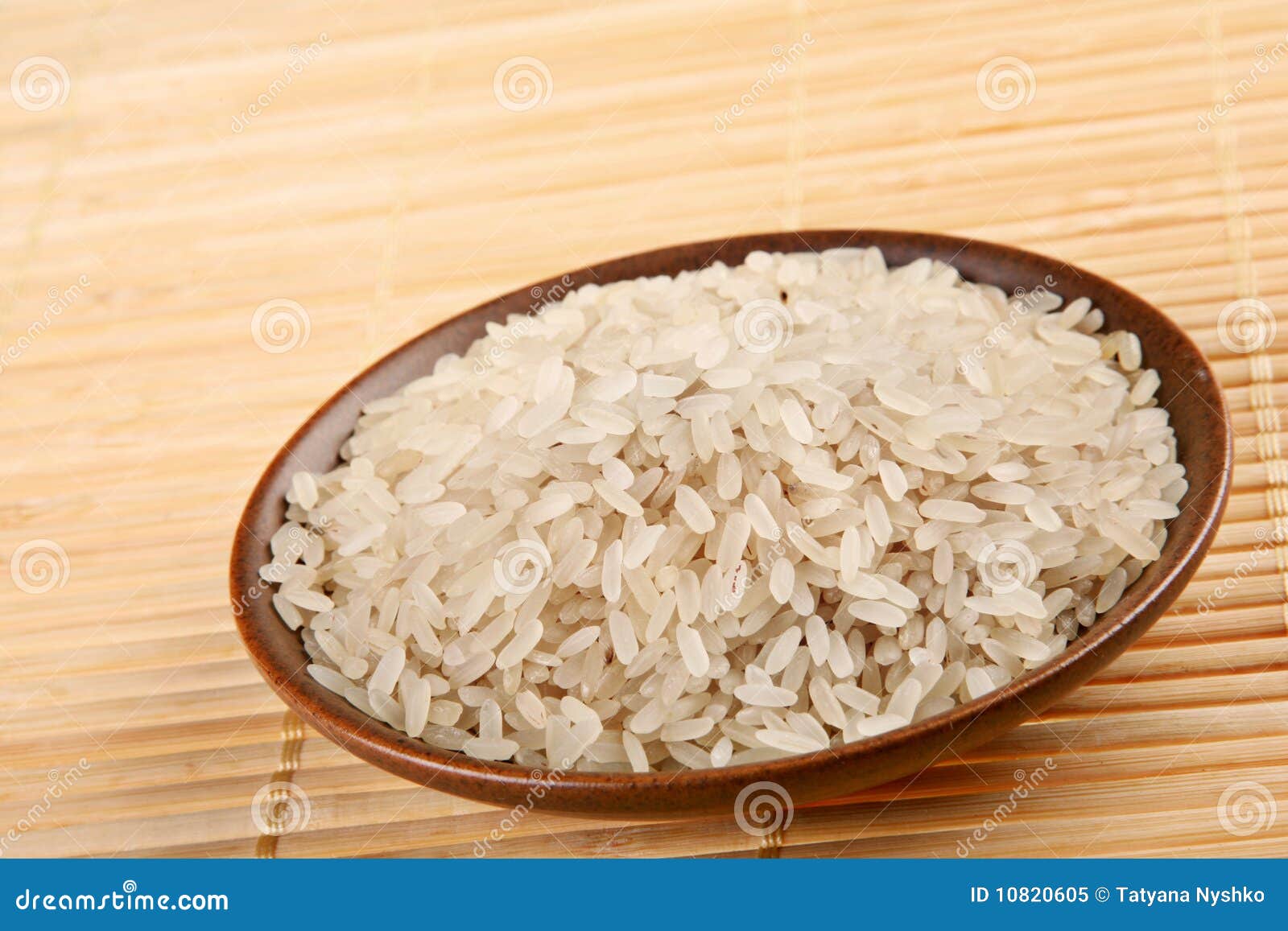 Long rice in plate stock image. Image of seed, grain - 10820605