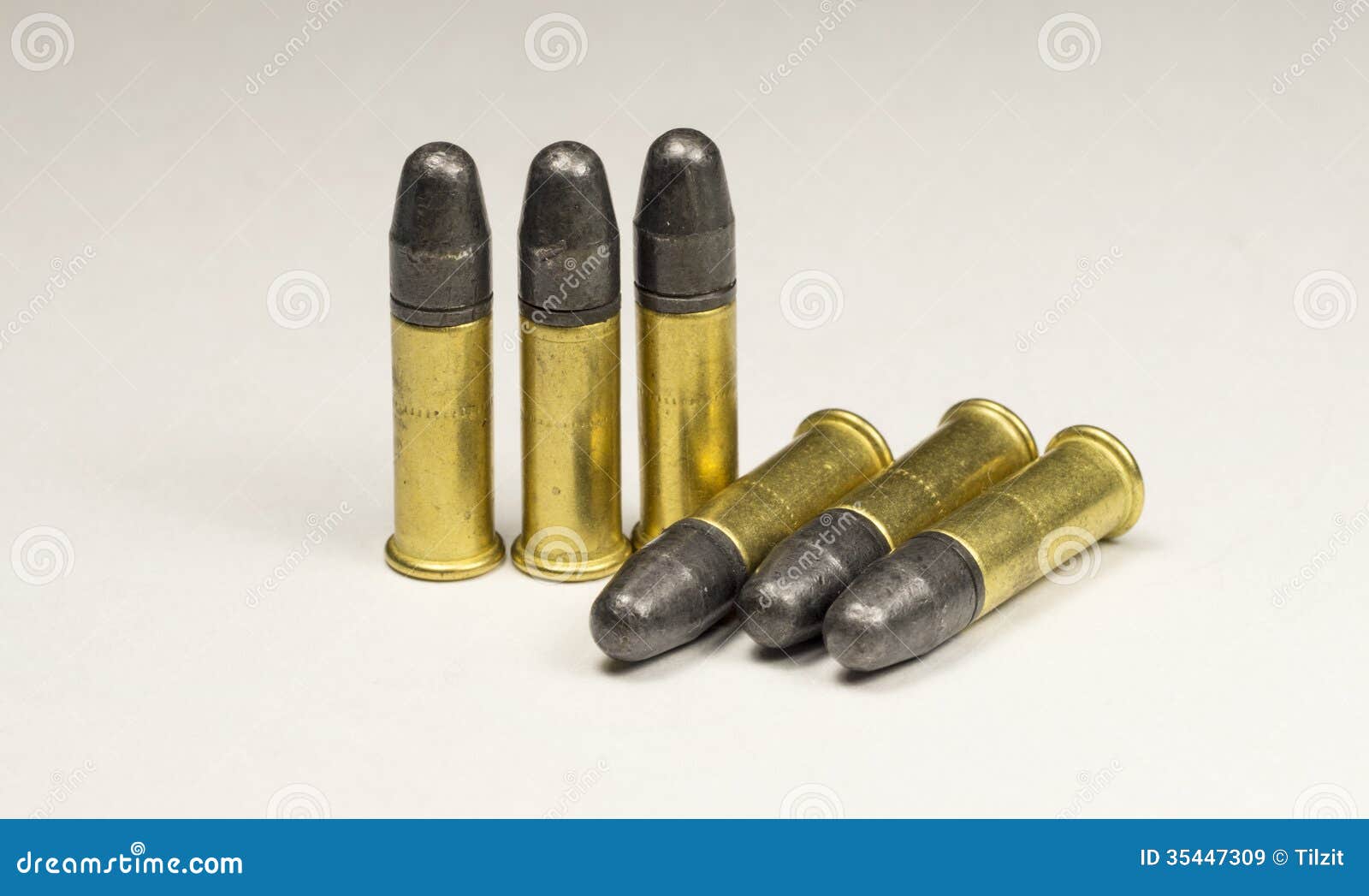 Long Rifle Rimfire Ammunition Stock Image - Image of lead, high: 35447309