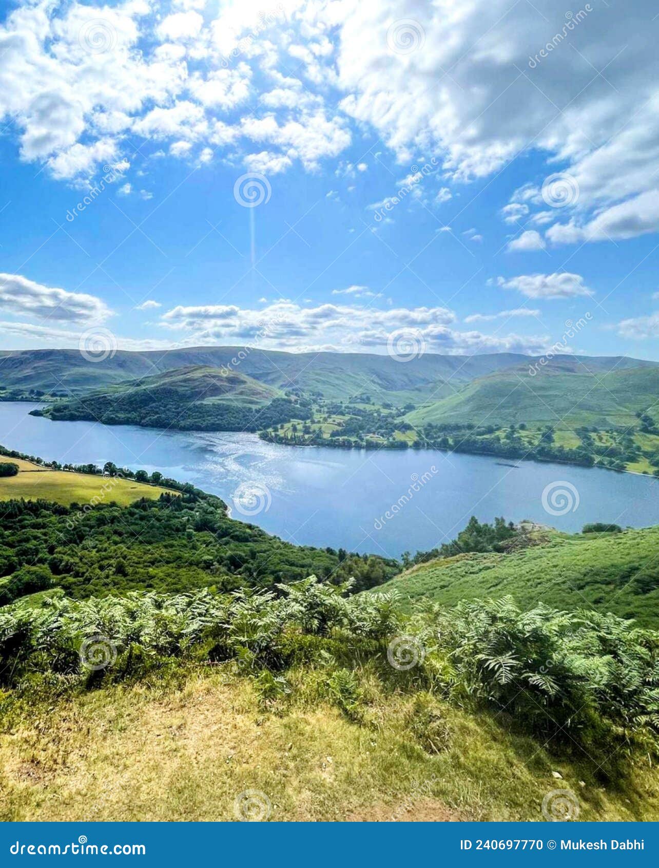 A Long River in the Mountains Stock Photo - Image of shore, mountains ...
