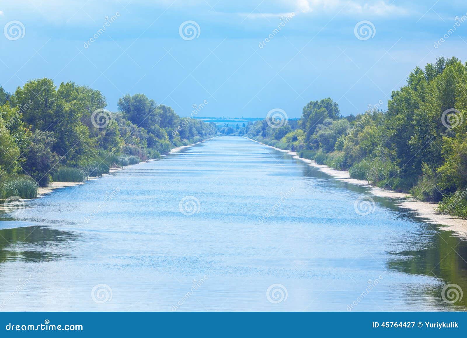 Long river scene stock image. Image of panoramic, river - 45764427