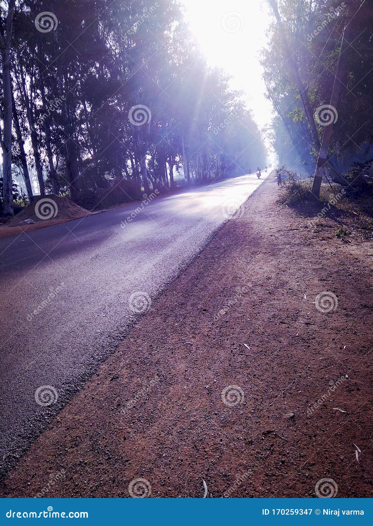 A long road of a India stock image. Image of india, look - 170259347