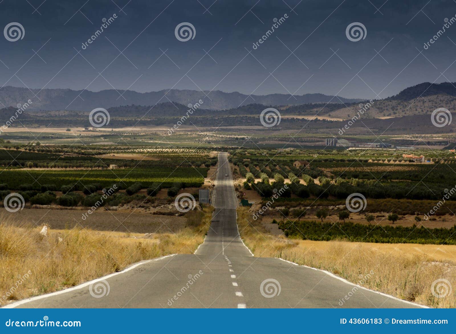 Long road stock image. Image of landscape, away, road - 43606183