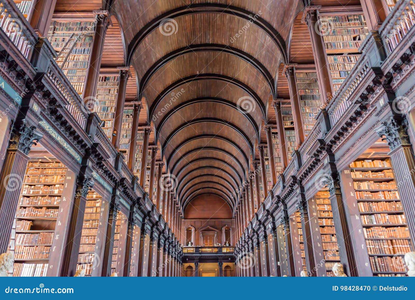 The Long Room In The Old Library At Trinity College Dublin Royalty-Free ...