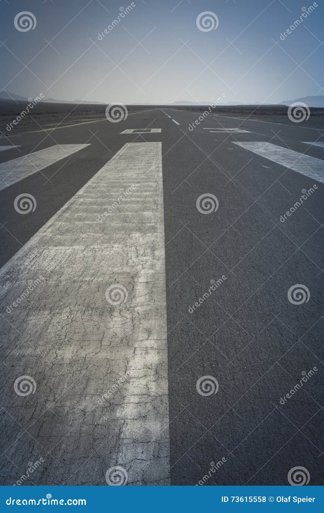 Long runway stock photo. Image of empty, markings, long - 73615558