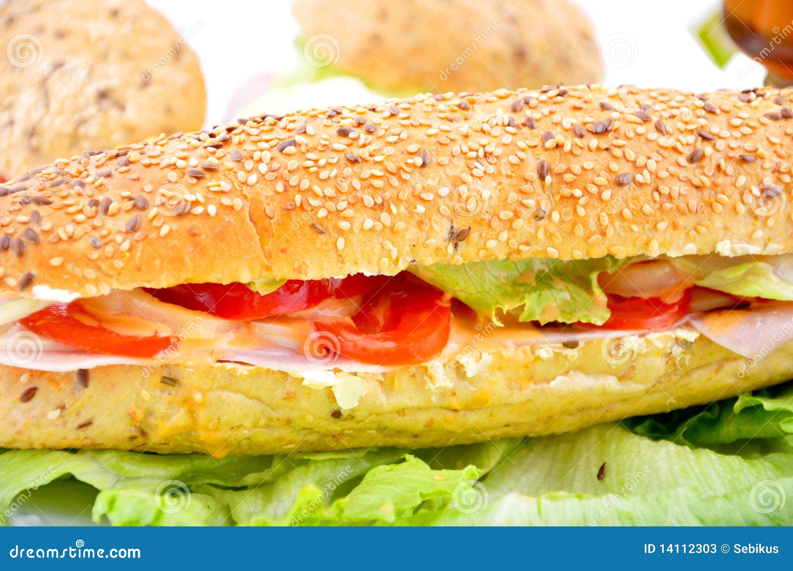 Long sandwich image stock. Image du fond, nourriture - 14112303