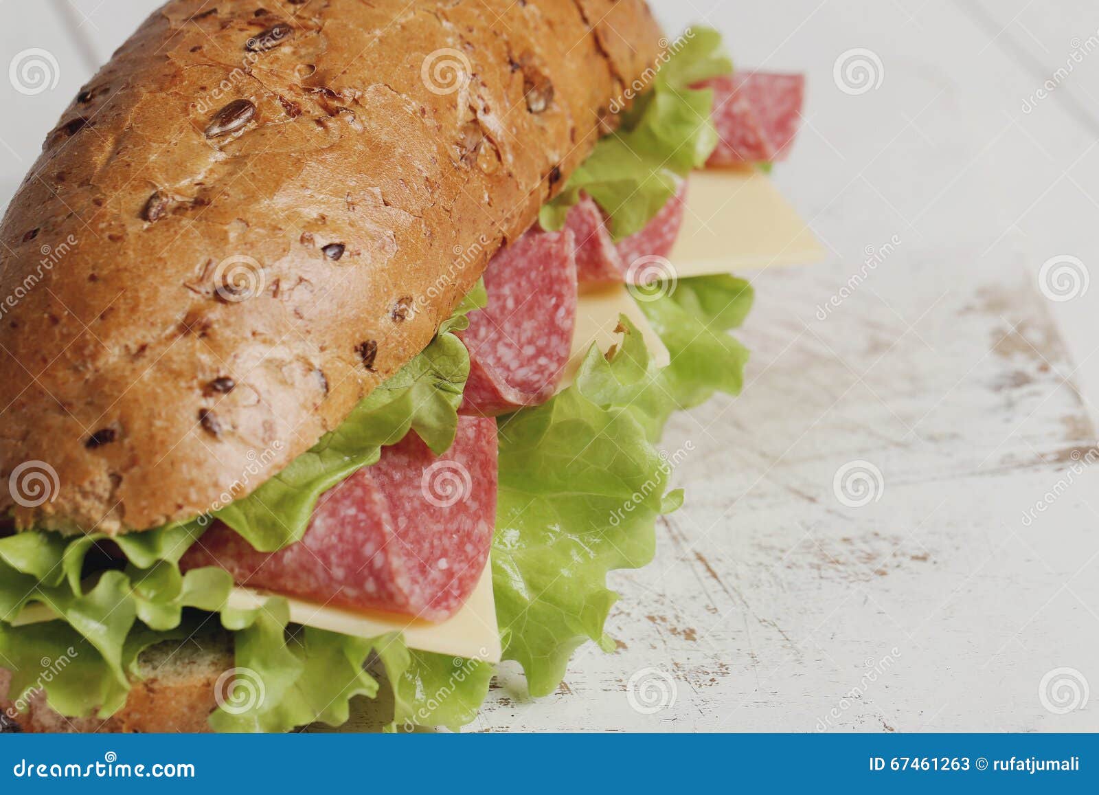 Long sandwich stock image. Image of meal, white, subway - 67461263
