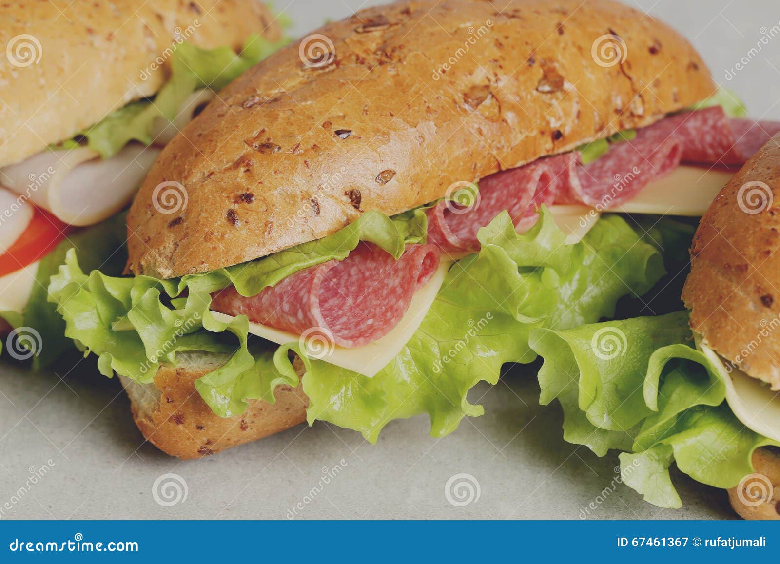 Long sandwich stock image. Image of subway, ciabatta - 67461367