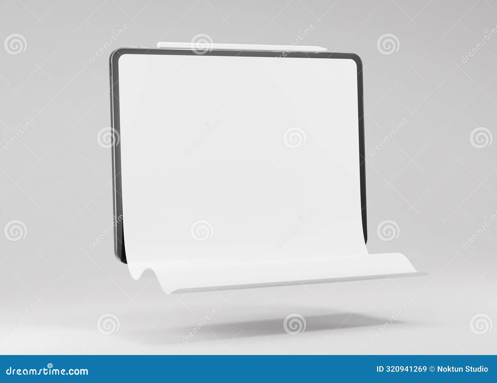 Long Scroll Tablet Screen, Use for Design Presentation Mockup Stock ...