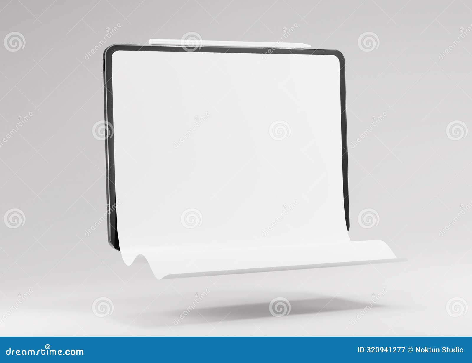 Long Scroll Tablet Screen, Use for Design Presentation Mockup Stock ...