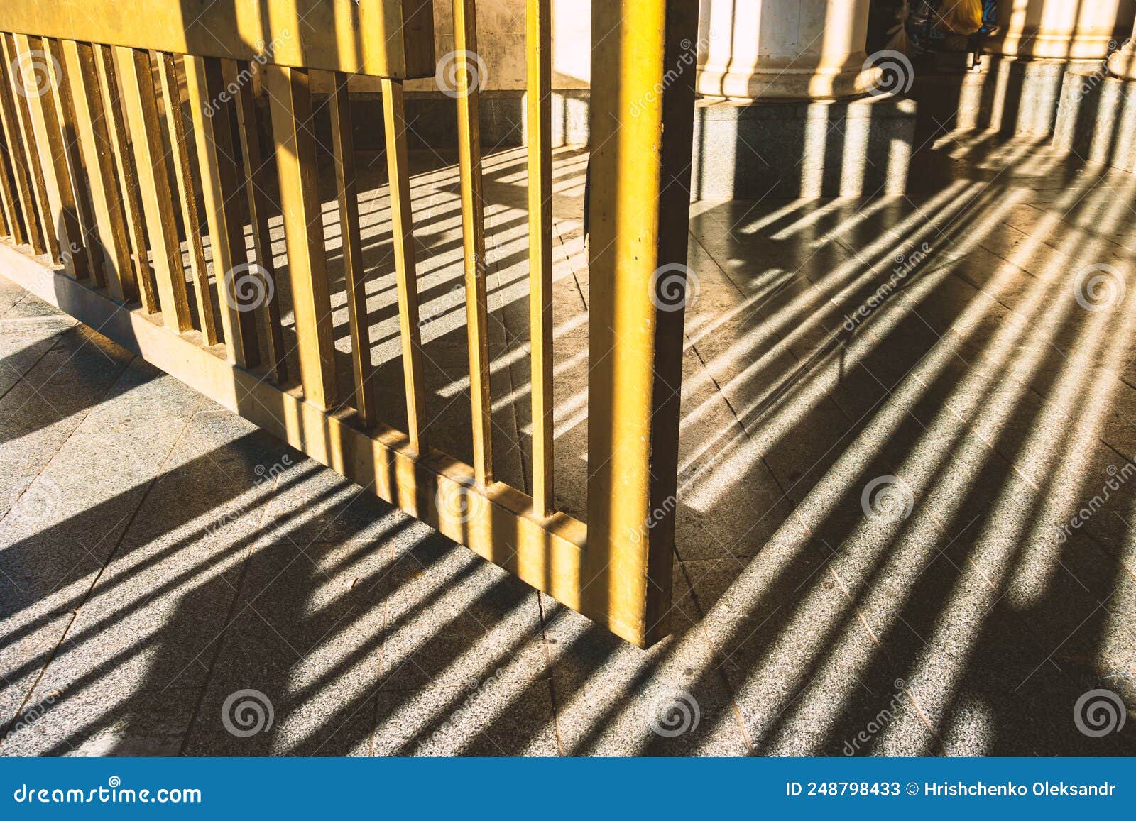 The Long Shadow of the Iron Gate. Chiaroscuro Drawing of Architecture ...