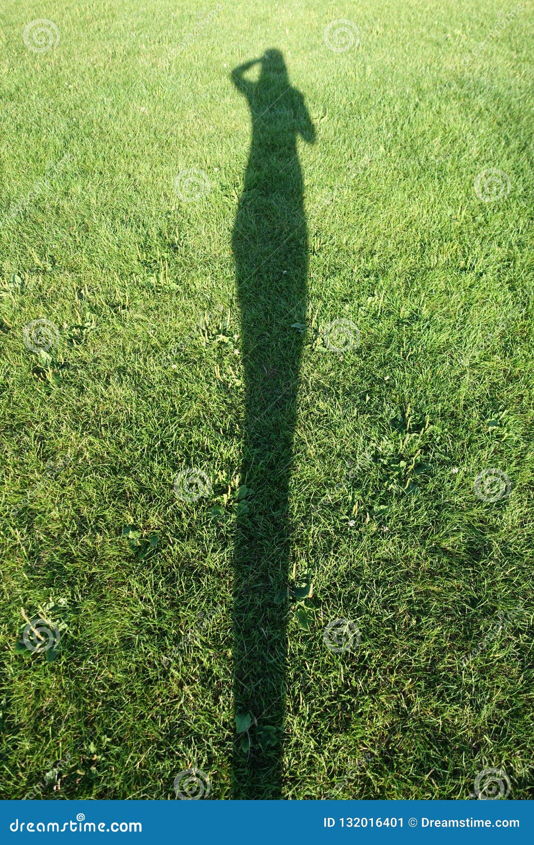Long Shadow of the Photographer Stock Image - Image of woman ...