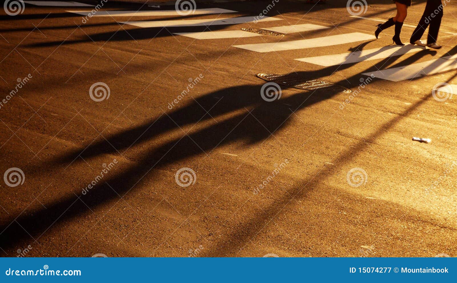 Long Shadows stock image. Image of couple, walker, asphalt - 15074277
