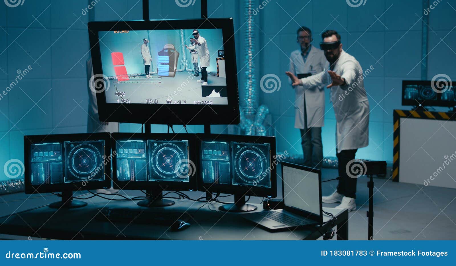 Scientist Using Vr Technology Stock Image - Image of effects, seats ...