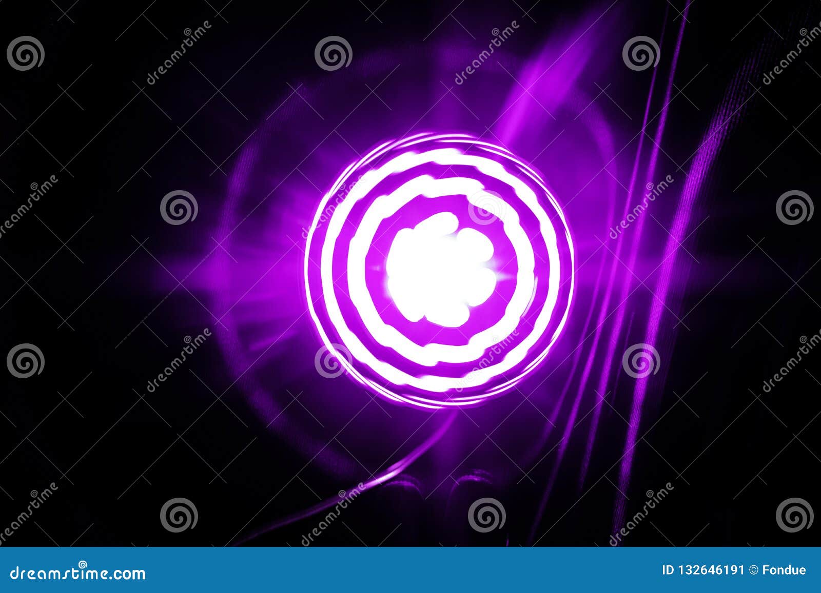 Long Shutter Speed of Electric Lantern with Purple Light Stock Image ...