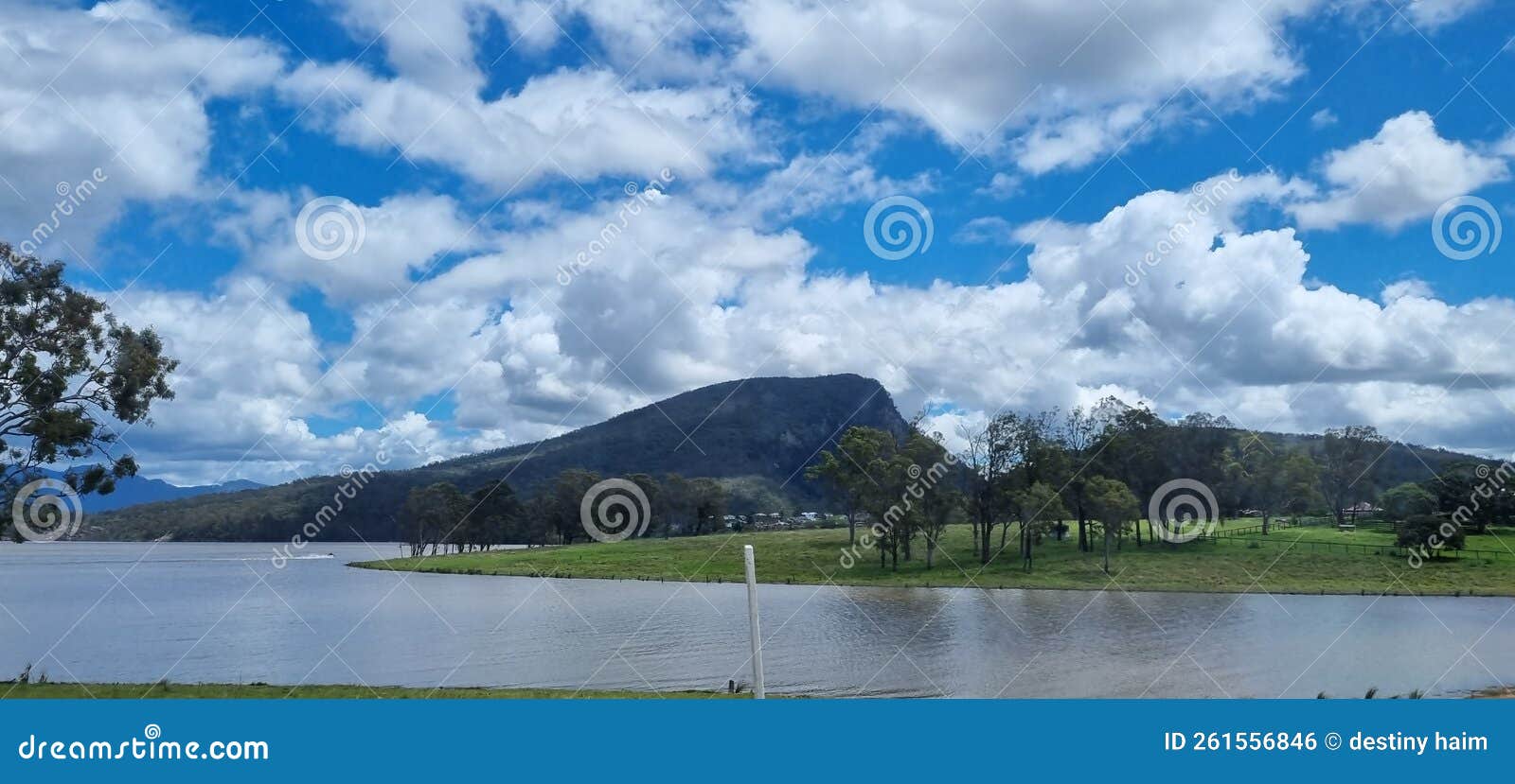 Long Side Mountain Pic with Lake Stock Photo - Image of long, shore ...