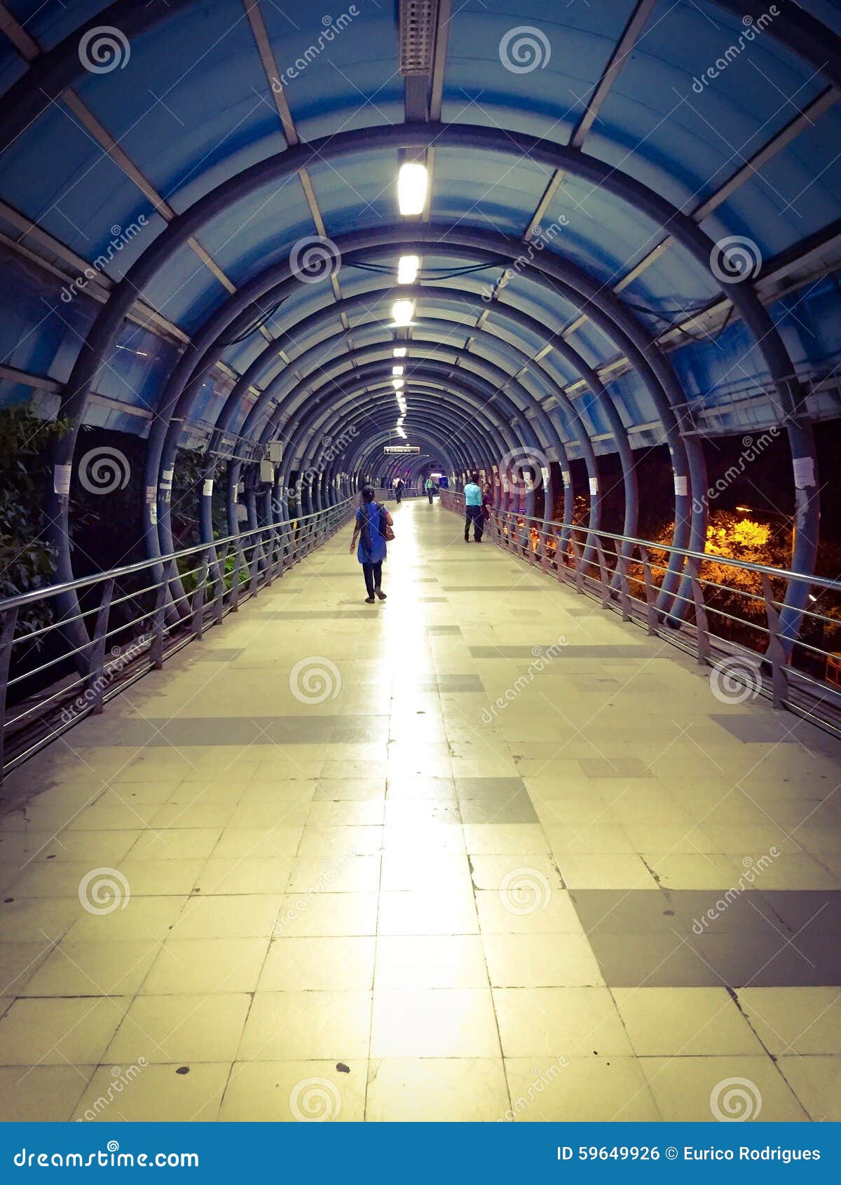 A long Skywalk editorial photo. Image of skywalk, india - 59649926
