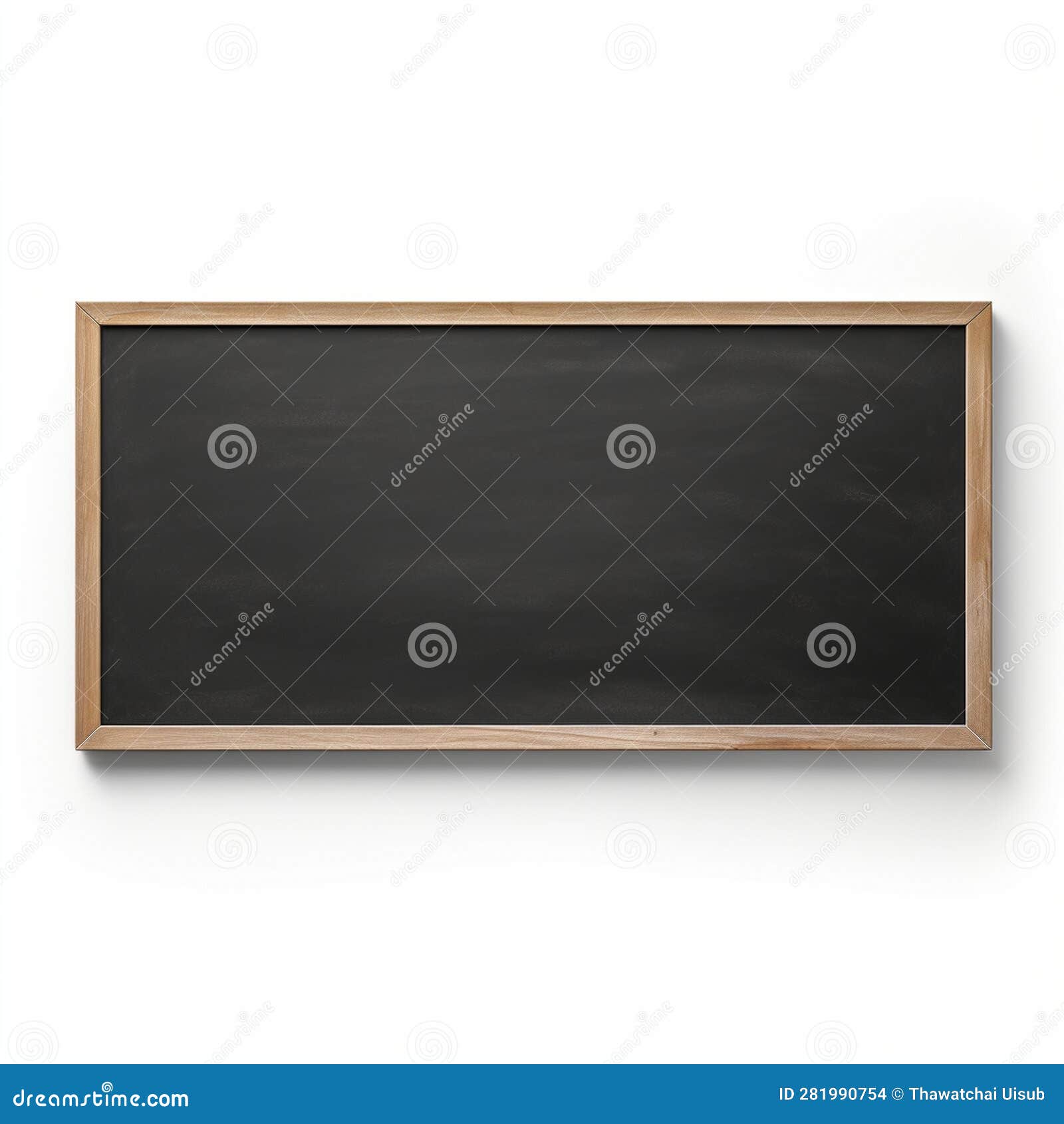 A Long Slate for Writing Messages. White Background Stock Illustration ...