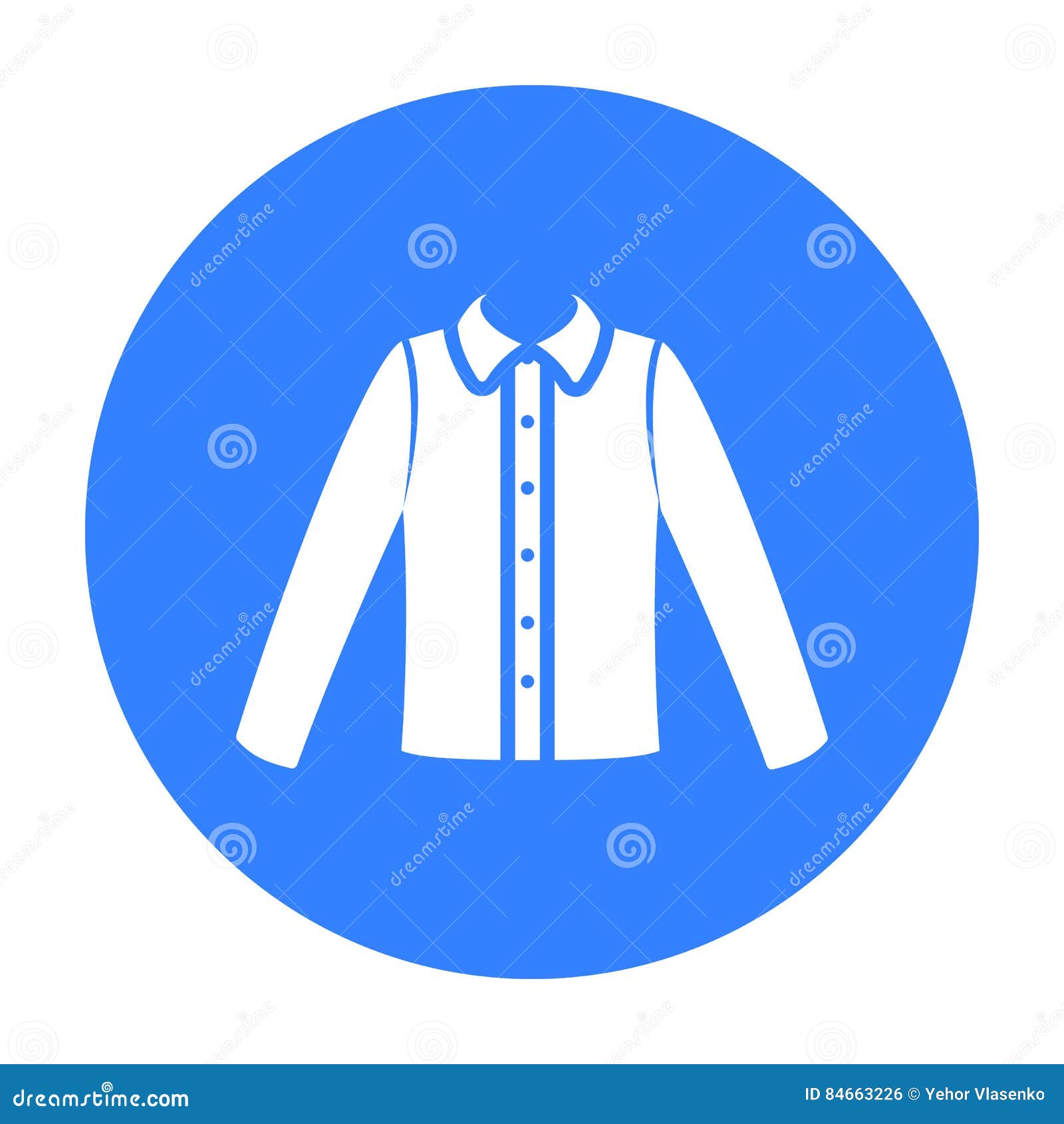 Long Sleeve Shirt Icon of Vector Illustration for Web and Mobile Stock ...