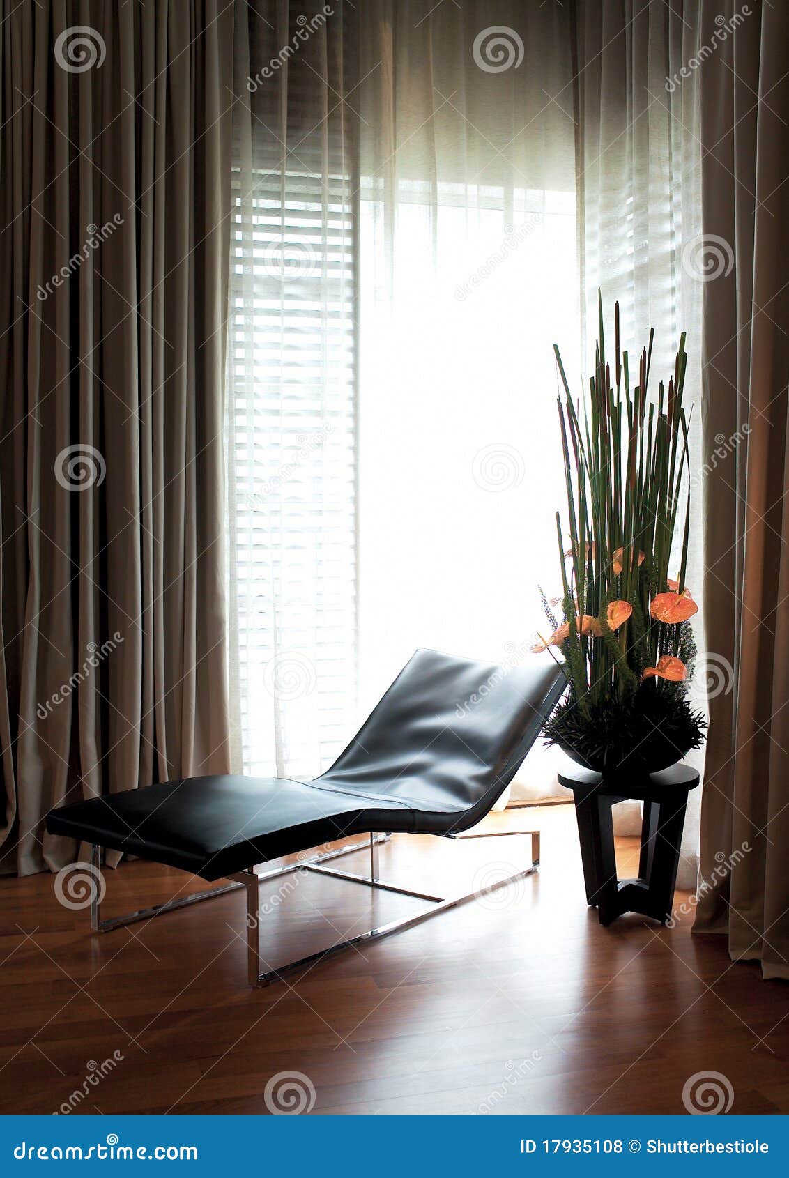 Long sofa by the window stock photo. Image of sleep, relax - 17935108