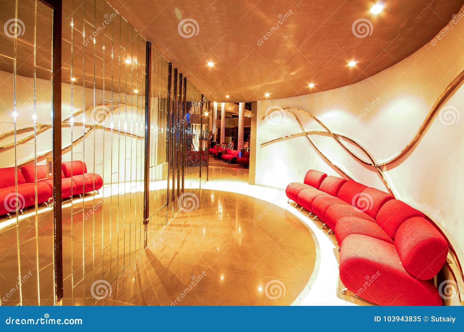Sofas in nightclub stock image. Image of frame, empty - 103943835