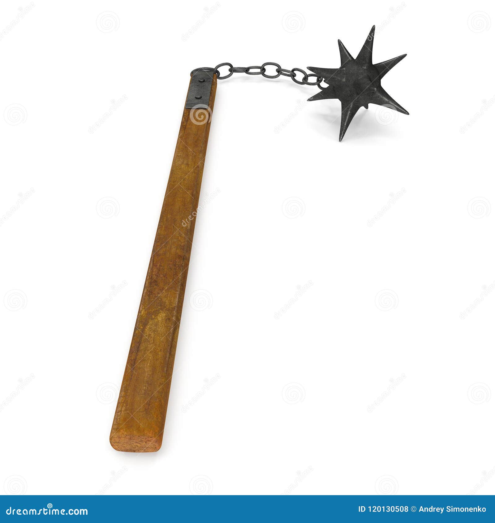 Spiked Bow With Long Pole - Realistic 3d Model For Dungeon Fantasy ...