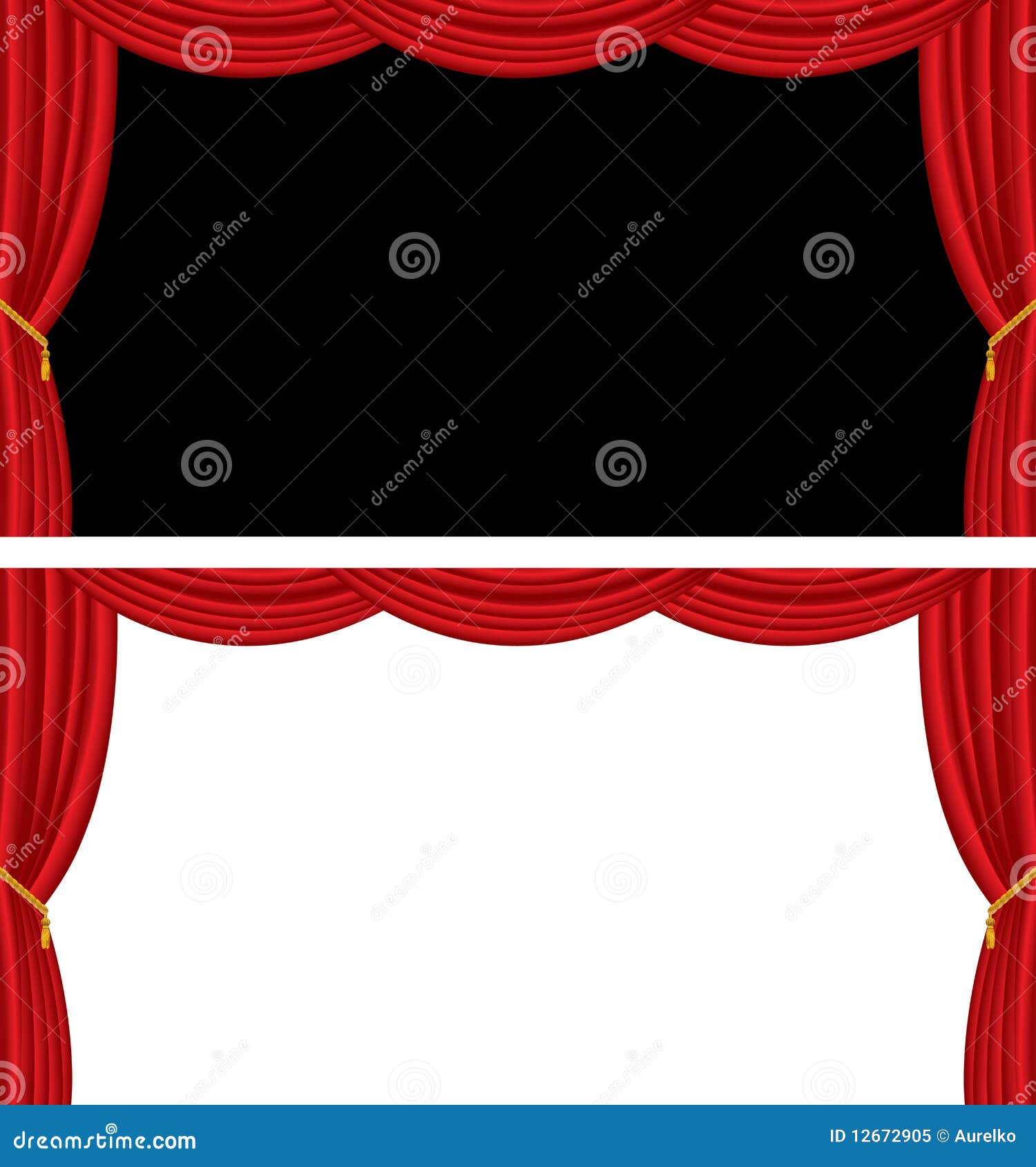 Long stage stock vector. Illustration of entrance, front - 12672905