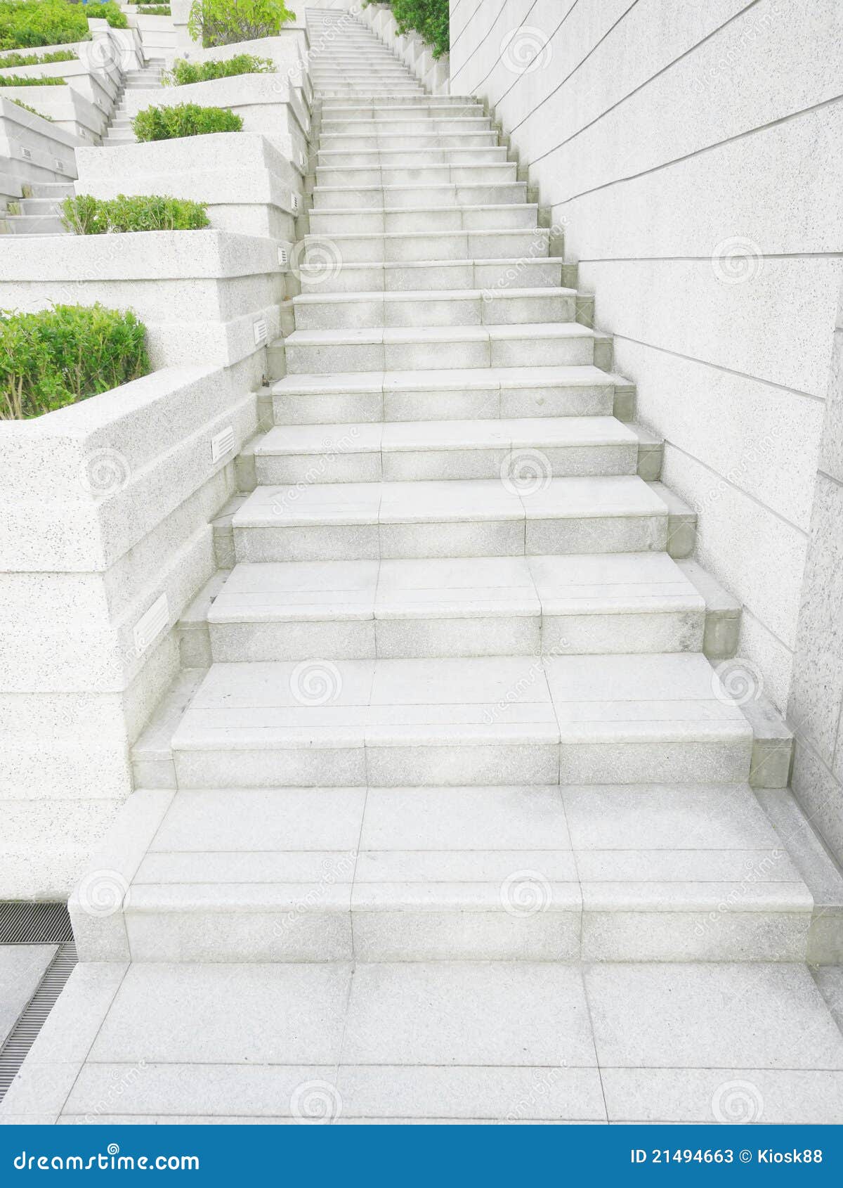 Long stair stock image. Image of passage, entrance, concrete - 21494663