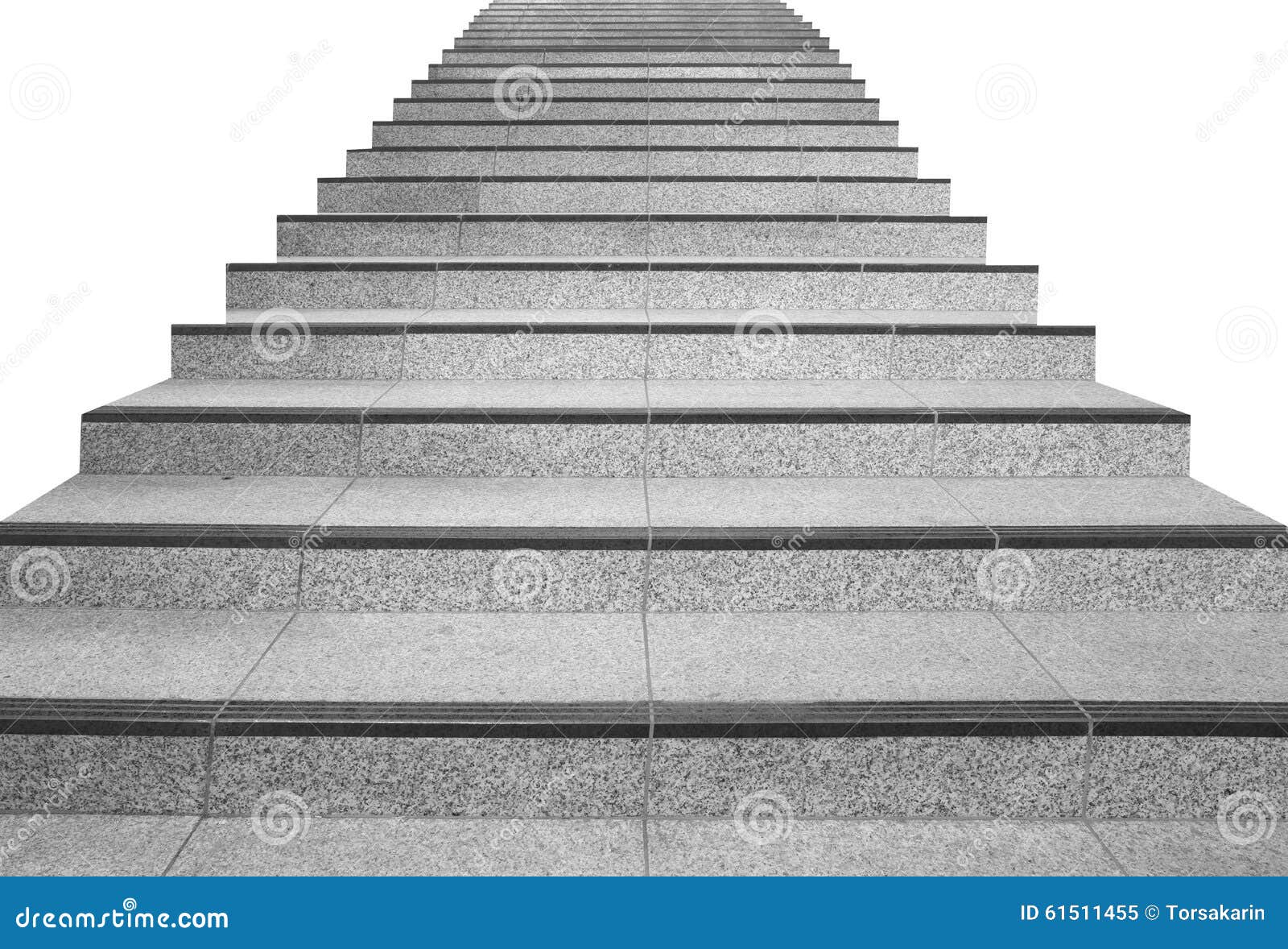 Long Stair Concrete Isolated Stock Image - Image of pattern ...