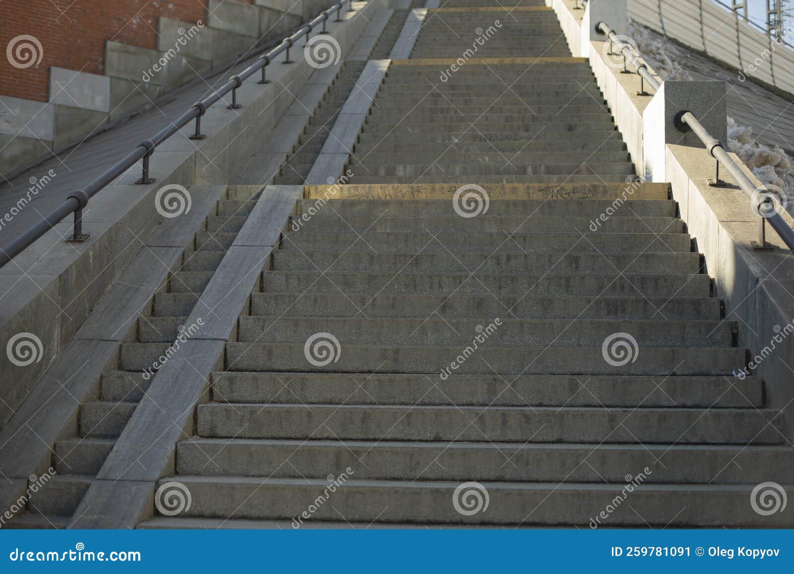 Long Staircase Up. Architecture Details Stock Image - Image of ...