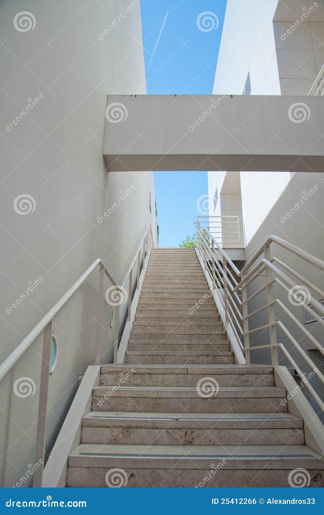 Long stairs stock photo. Image of architecture, metal - 25412266