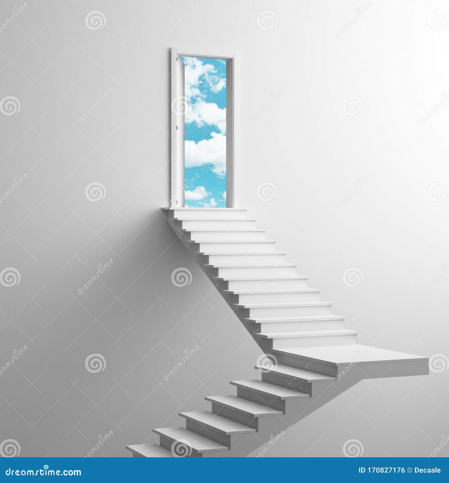 Long Stairs Vector Illustration | CartoonDealer.com #42982958