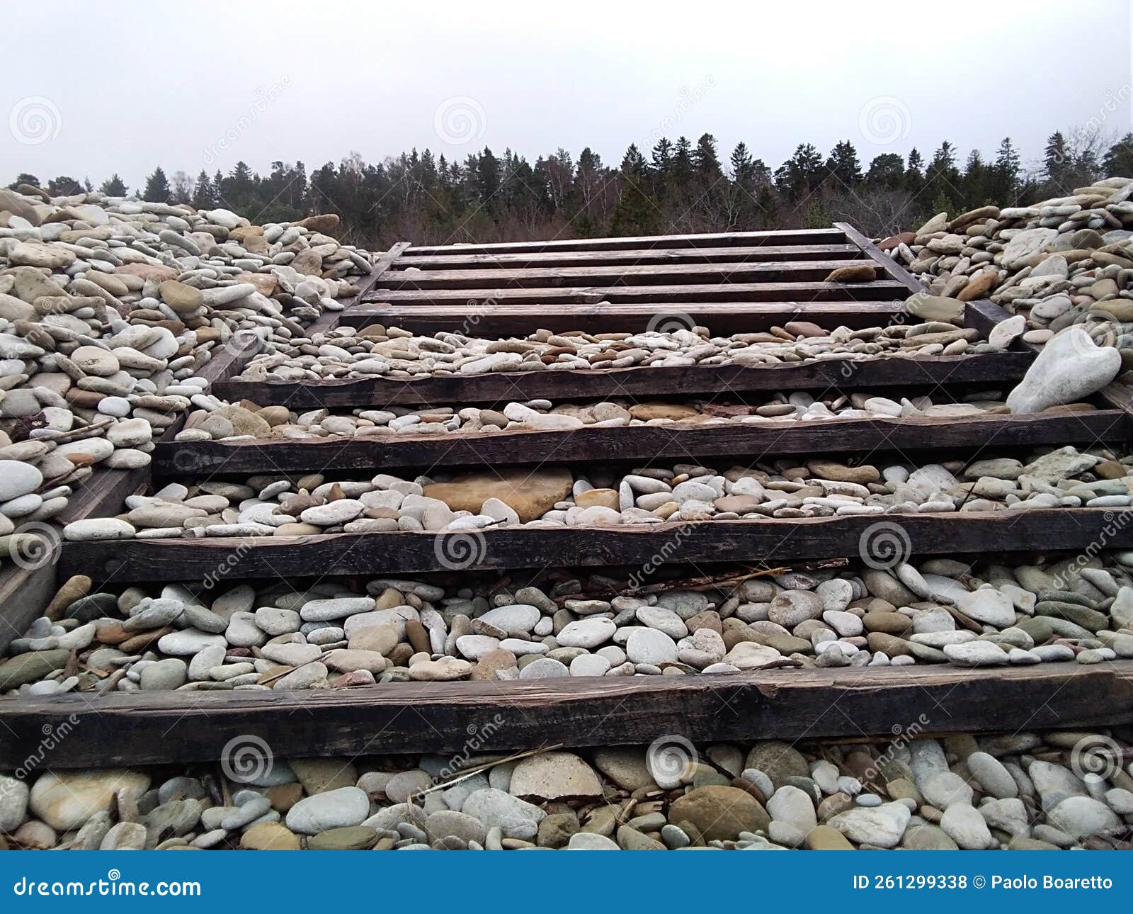 Long Stairs with Many Steps Stock Photo - Image of iron, vehicle: 261299338