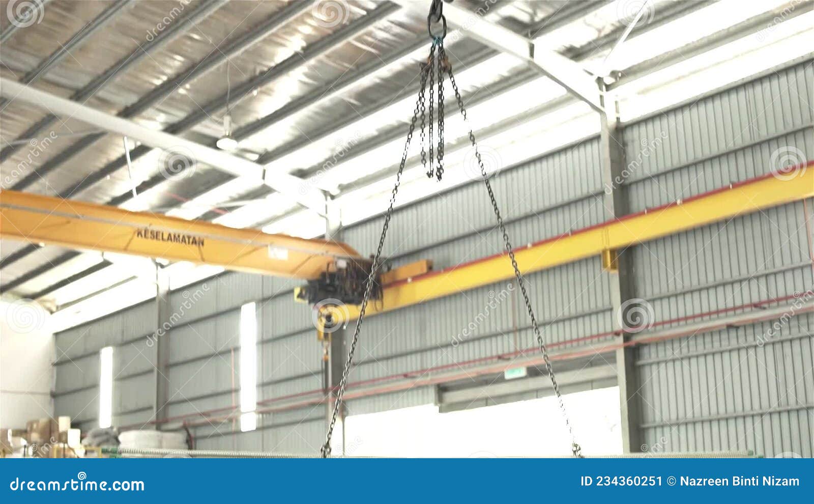 Long Steel Bars Moving with a Crane - Tilt Stock Video - Video of ...