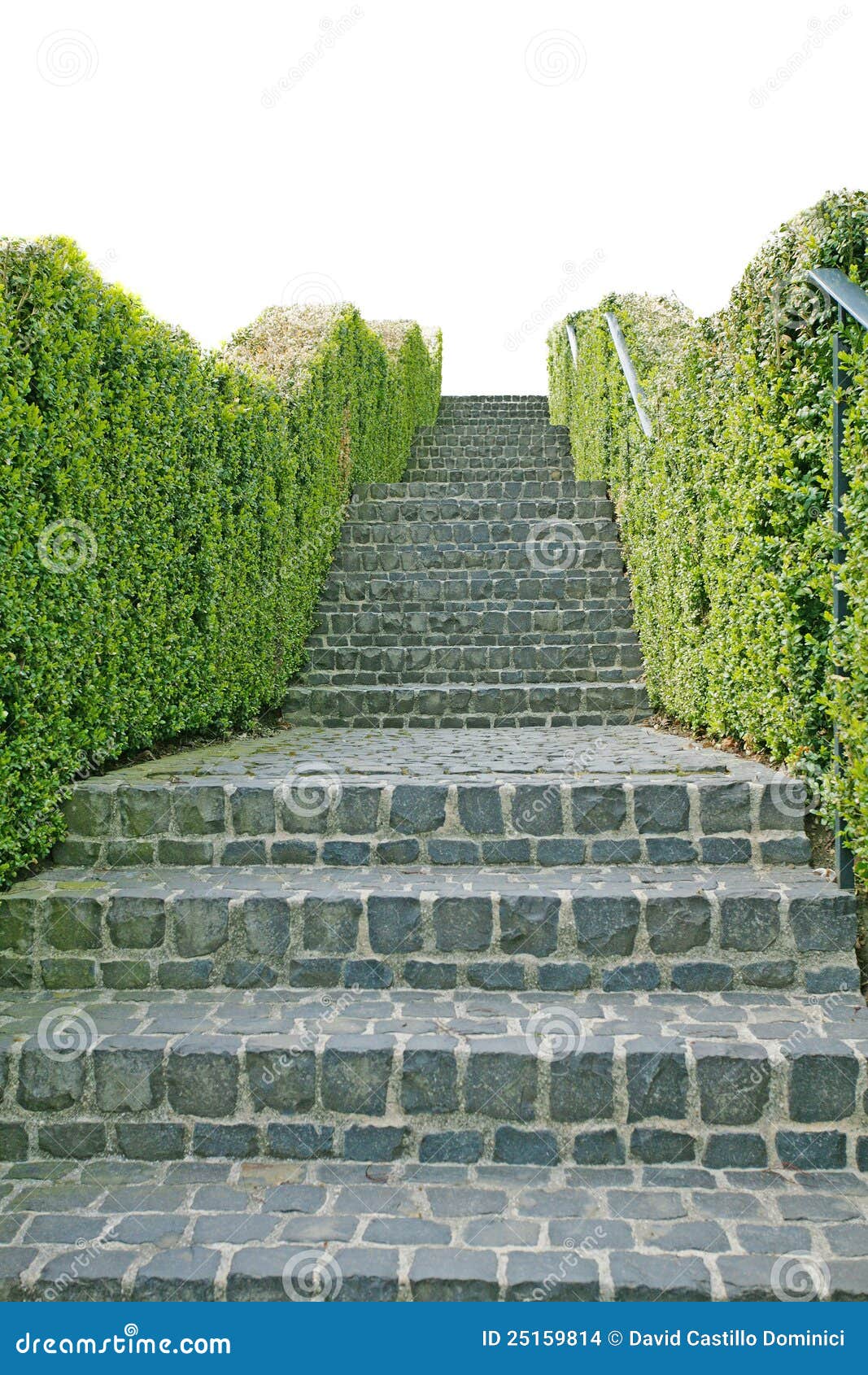 A Long Stone Staircase Isolated Stock Photo - Image of beautiful, curve ...