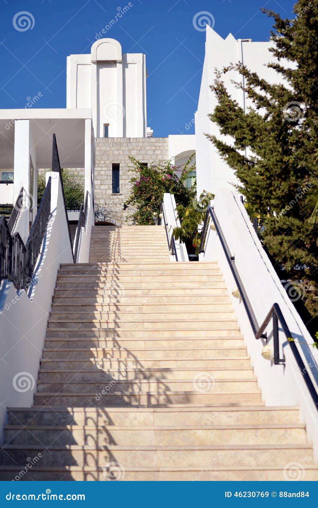 Long Stone Stairs with Many Steps Stock Image - Image of design ...