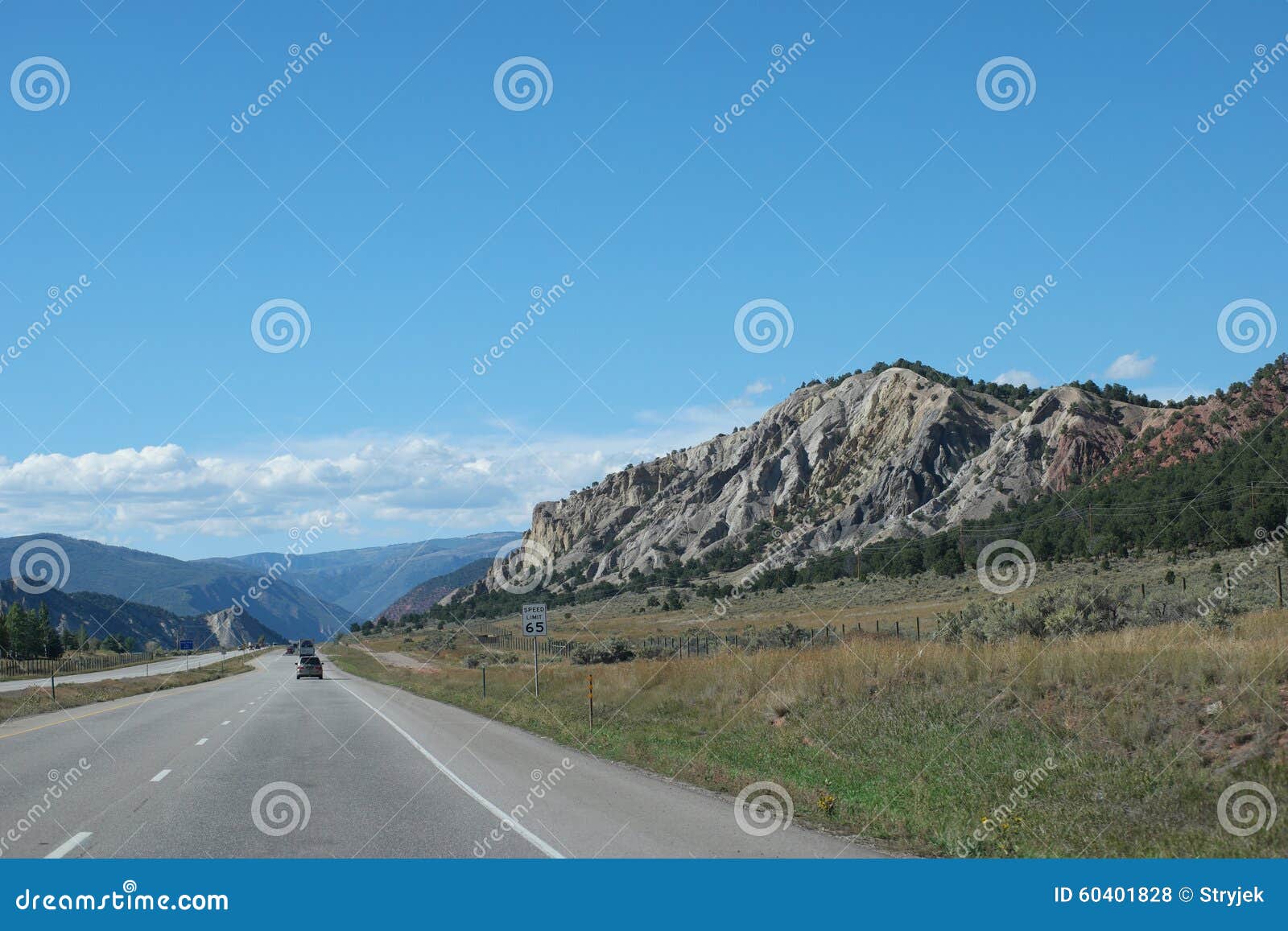 Long, Straight Highway Colorado Stock Photo - Image of wilderness ...