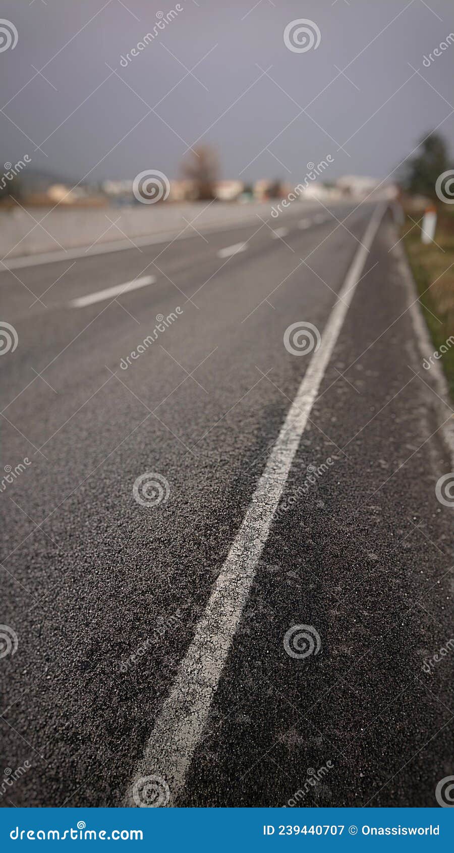 Long Straight Highway Road Low Angle Stock Image - Image of angle, road ...